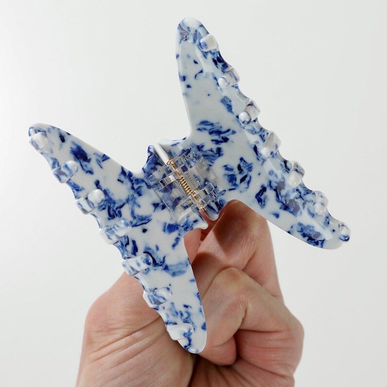 Coastal Blue Claw Clip - S/M (adrienne M, Esme S, Simone S) - Etsy