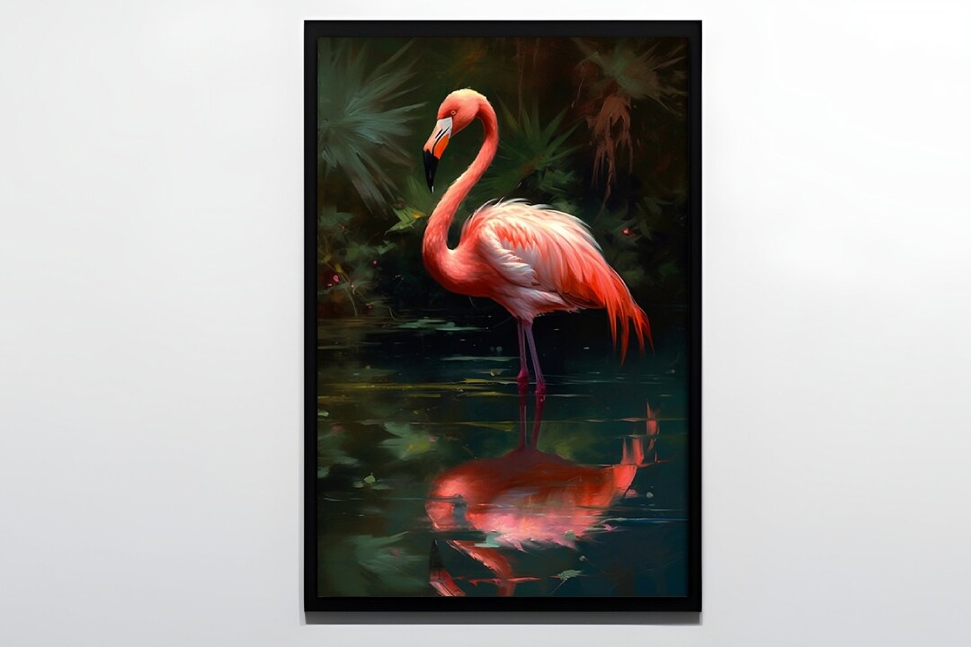 Flamingo Digital Print, Tropical Poster, Miami Poster, Beach Print ...