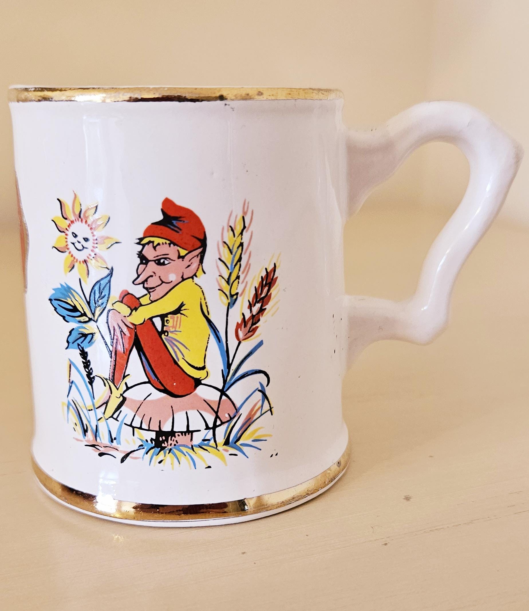 Vintage Prince William Ware England Small Tankard Mug. Elf,pixie, Nymph ...