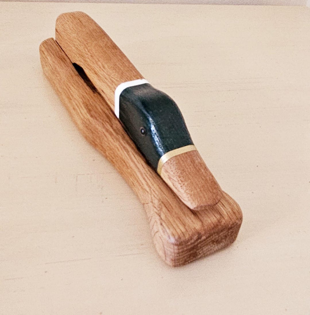 Vintage Canadian Wooden Hand Carved Nut Crackers in Shape of Mallard ...