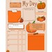 Fall Daily Planner, Pumpkin Theme Digital Planner Png - Etsy
