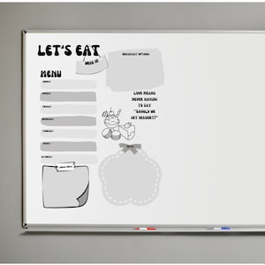 Menu Weekly Planner PNG and SVG, Digital Menu Planner - Etsy