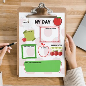 Teacher Daily Planner, Teacher Png - Etsy