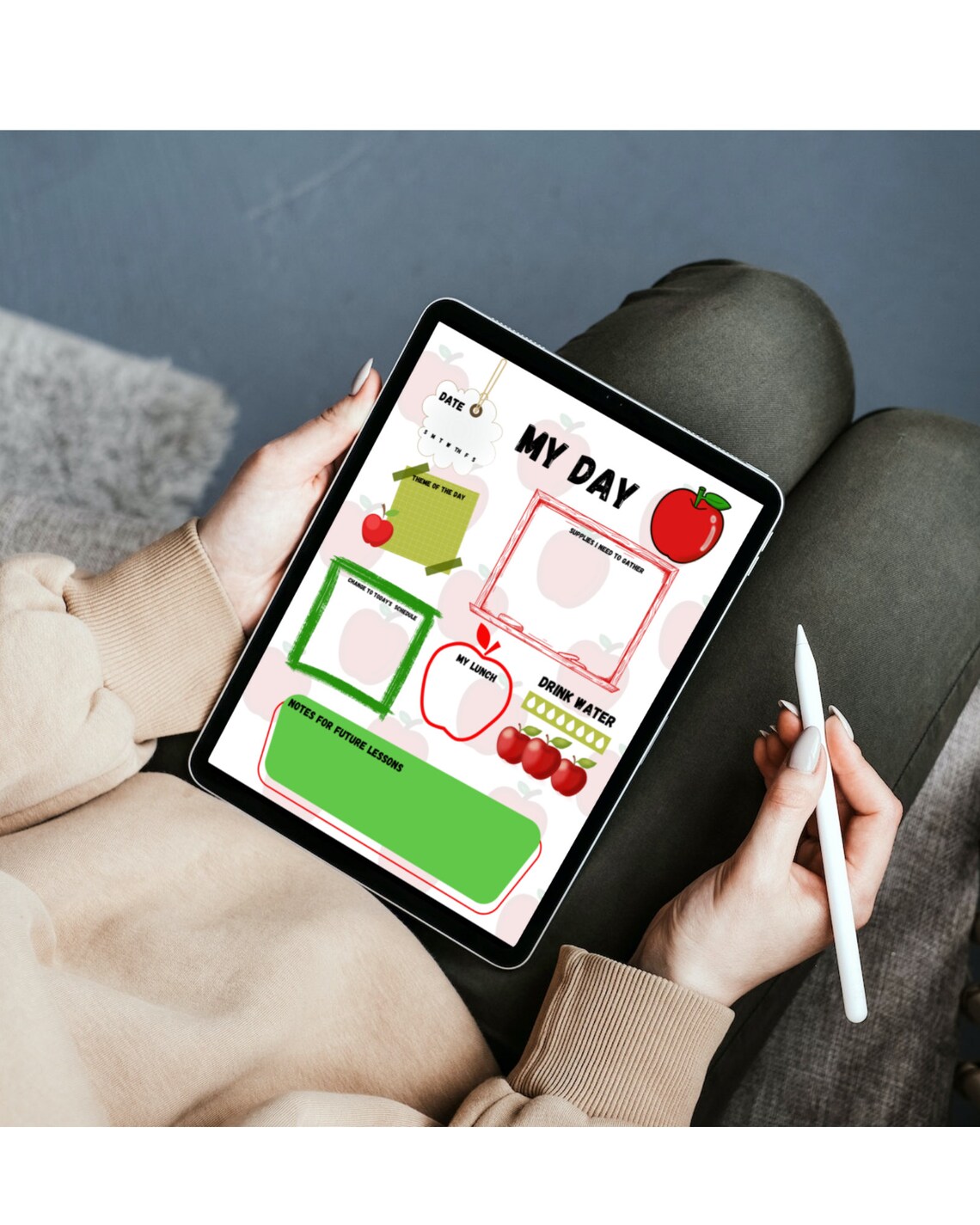 Teacher Daily Planner, Teacher Png - Etsy