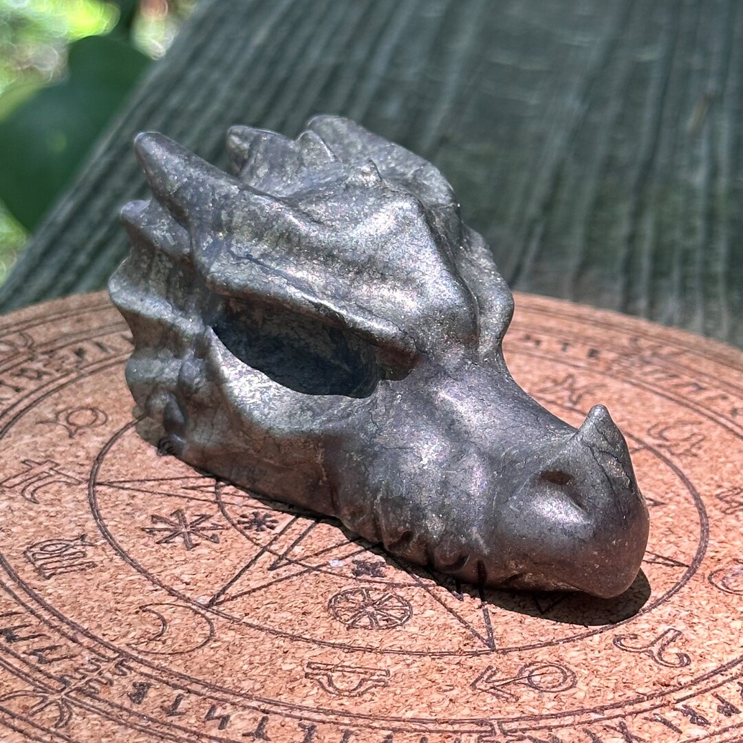 Large Pyrite Dragon Head - Strength and Prosperity - Etsy