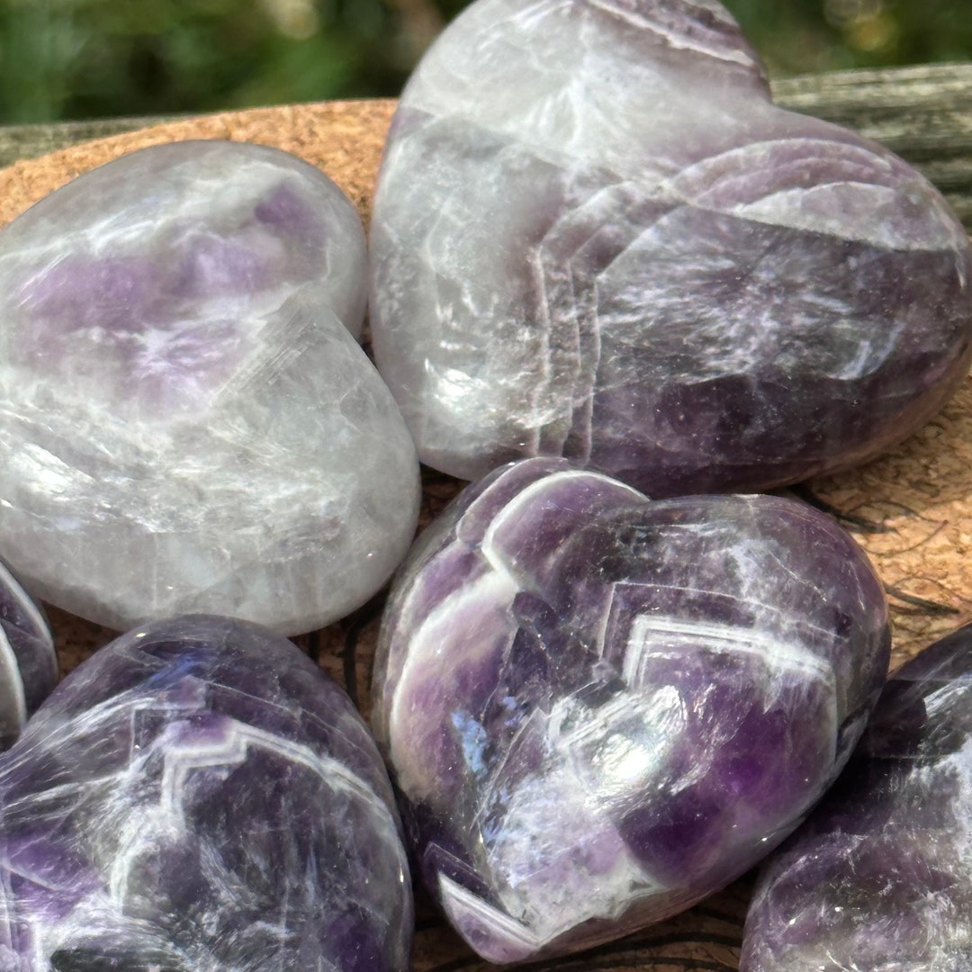 Dream Chevron Amethyst Hearts - Spiritual Insight and Emotional Healing ...
