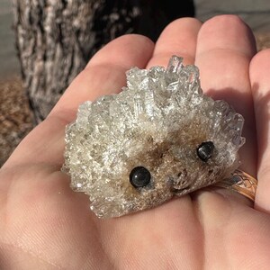 Crystal Critter Companion Clear Quartz Cluster Hedgehog - Etsy