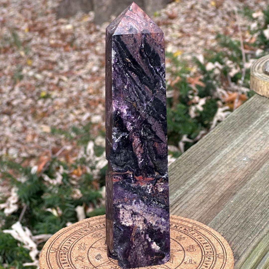 Unique Fluorite Root With Sphalerite Inclusions Tower 20cm, 604g Rare ...
