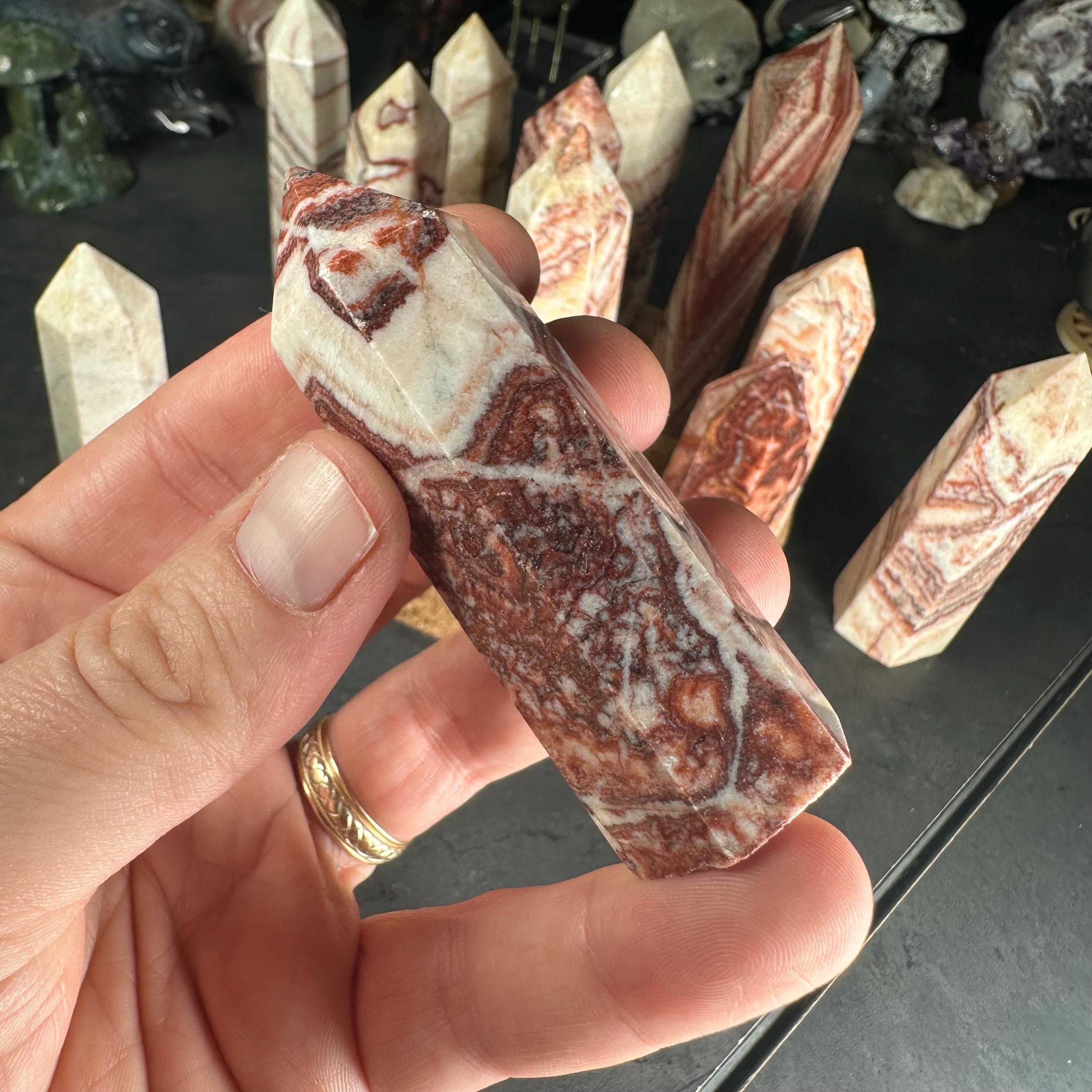 Dali Jasper (AKA Pork Stone) Towers - Stability and Growth - Etsy