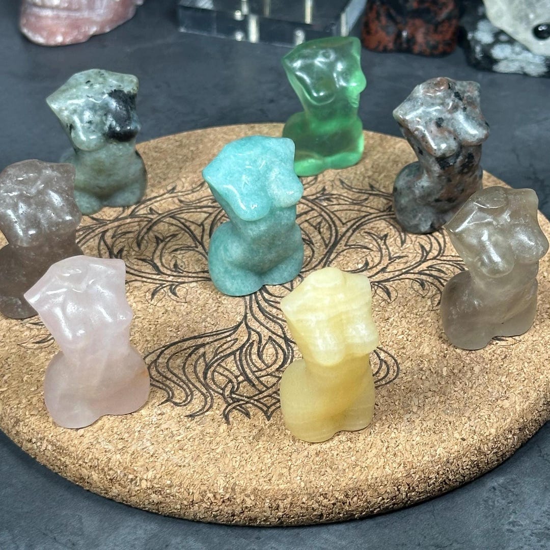 Goddess Body Carvings - Choose Your Crystal - Empowerment and Spiritual ...