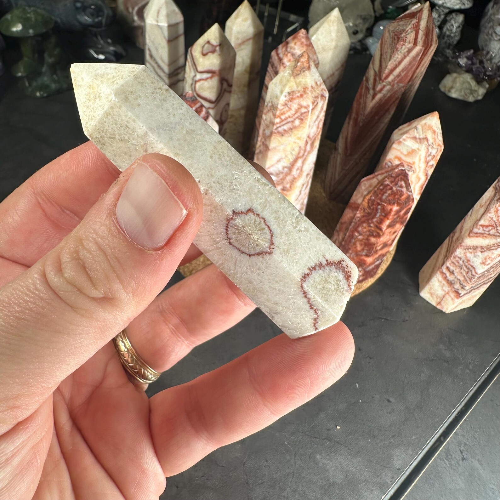 Dali Jasper (AKA Pork Stone) Towers - Stability and Growth - Etsy