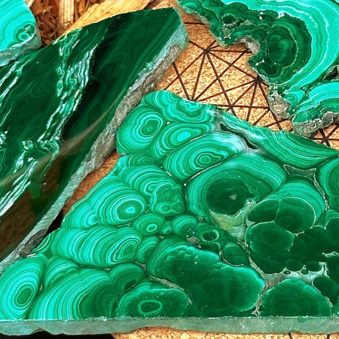 Malachite Slabs - Protection and Transformation - Etsy