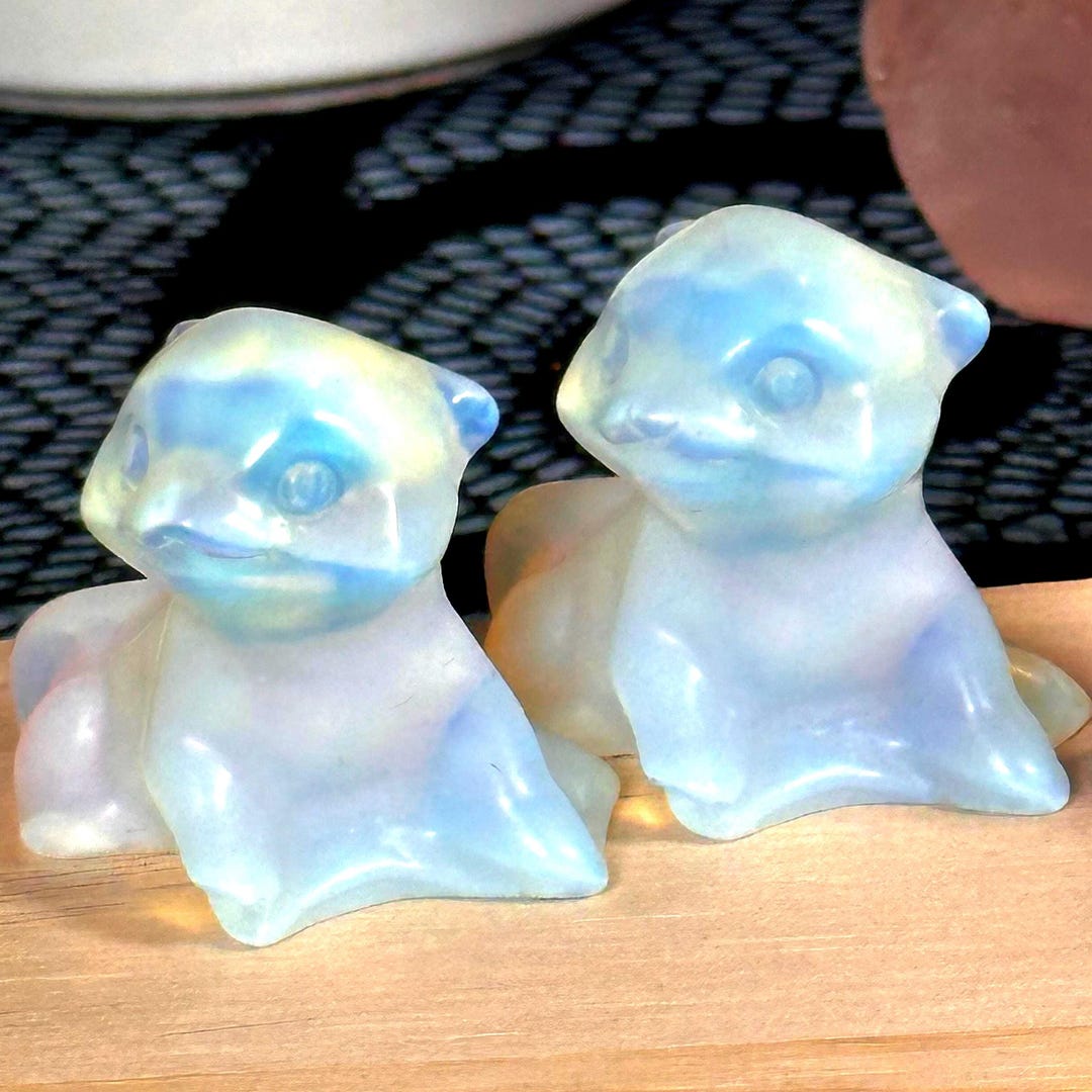 Choose Your Crystal - Otter Carvings – Hand-carved Spirit Animal for ...