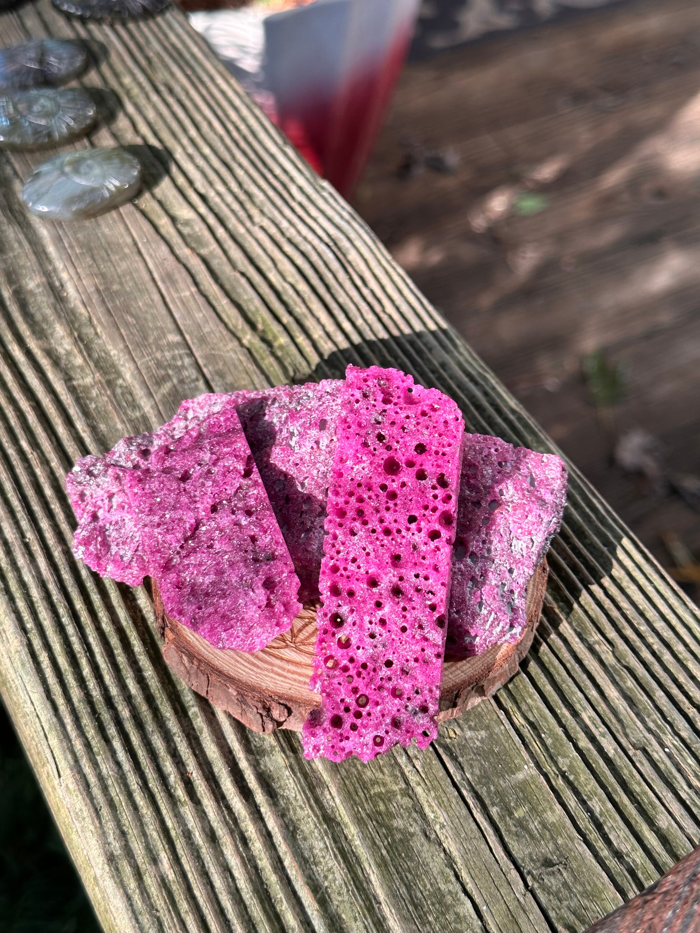 Honeycomb Ruby Shards Unveil Your Passionate Spirit - Etsy