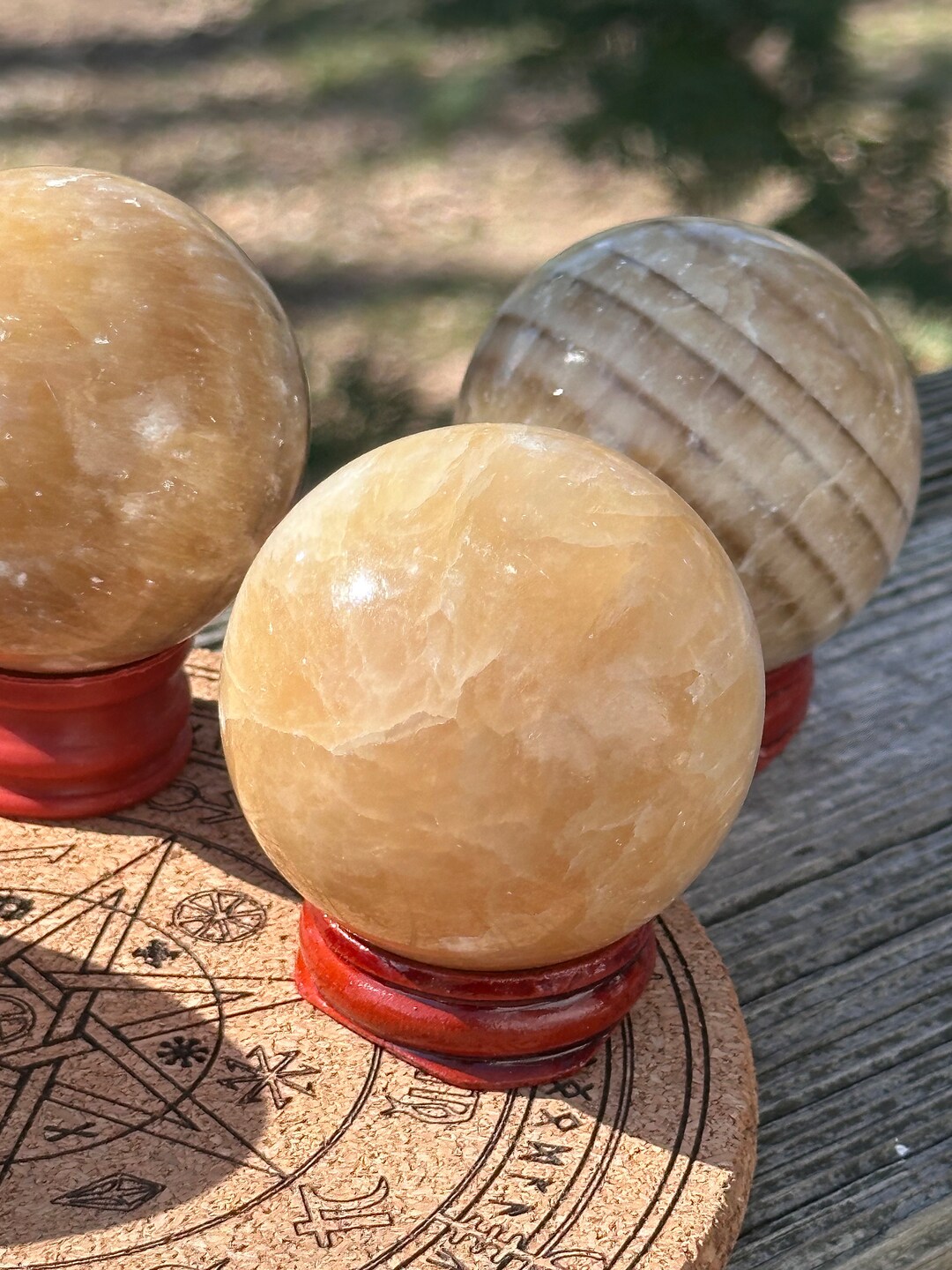 Banded Calcite Spheres - Harmony of Hues - Etsy