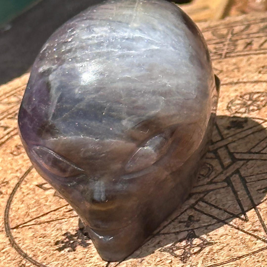 Amethyst Alien Head - Intuition and Mystical Insight - Etsy