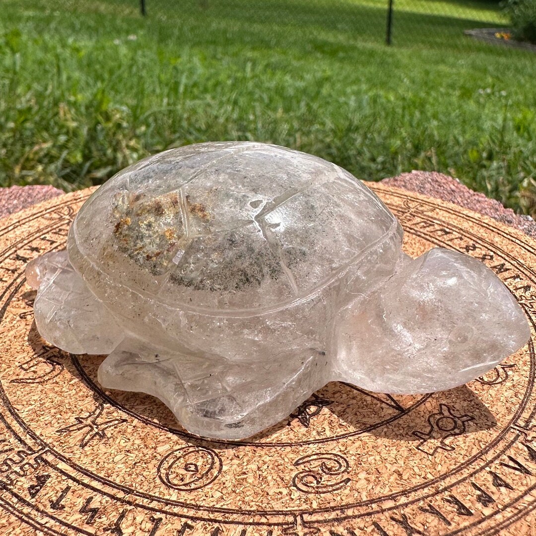 Garden Quartz Turtle - Nature’s Serenity & Wisdom - Etsy