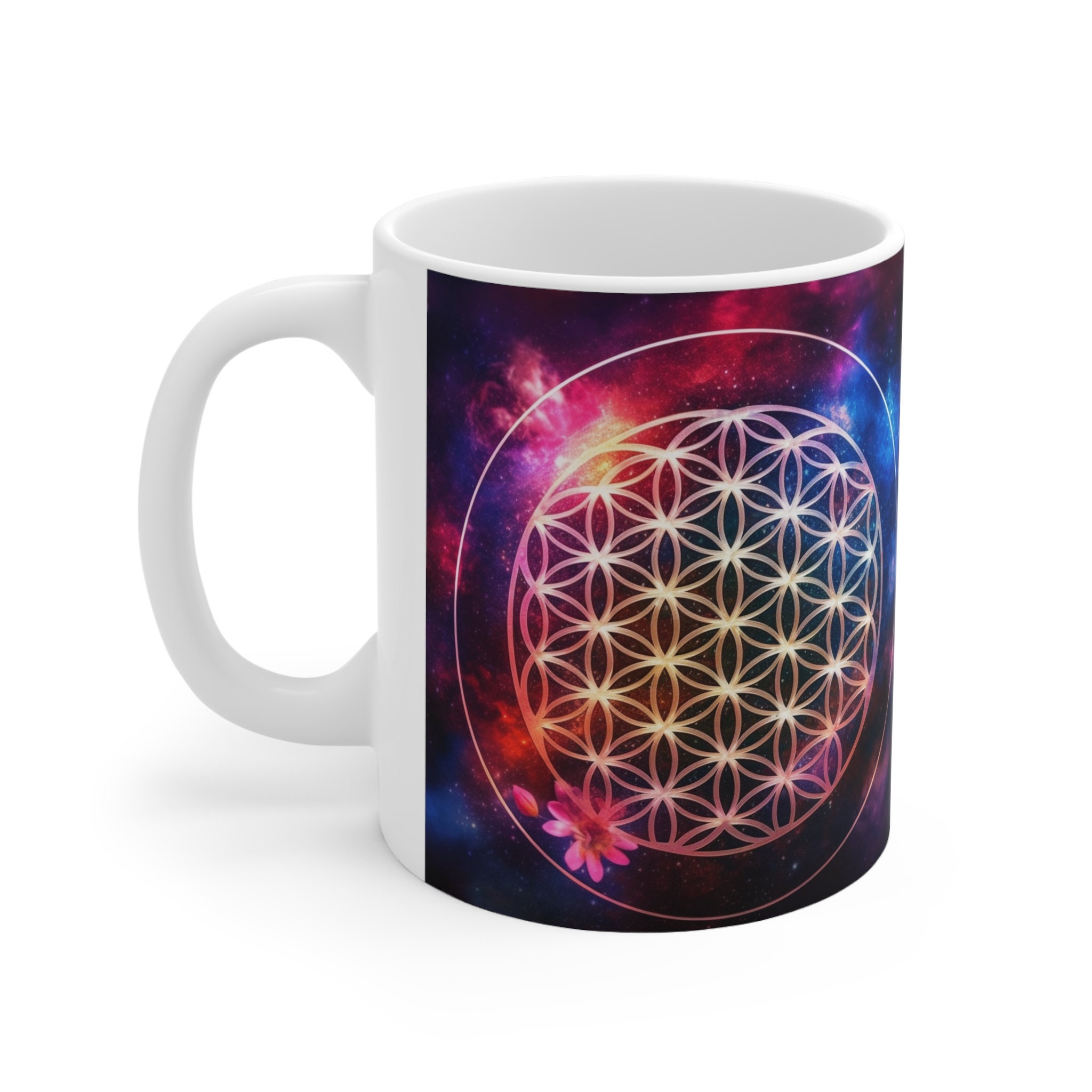 Sacred Geometry Mug, Flower of Life Ceramic Mug Meditation Mug - Etsy