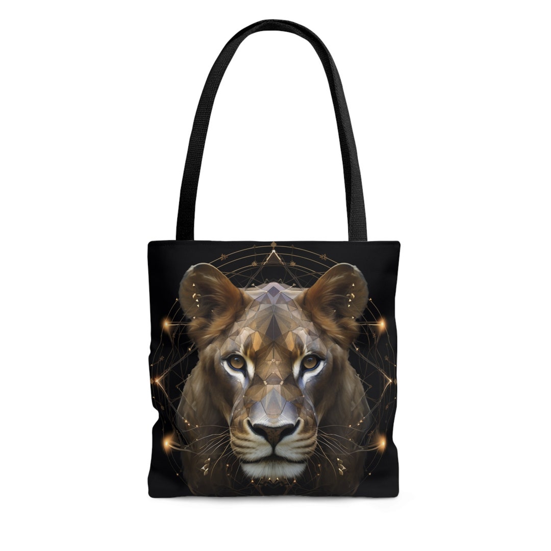 Lioness Bag, Lion Bag, Lion Tote Bag, Spirit Animal Power Animal Print ...