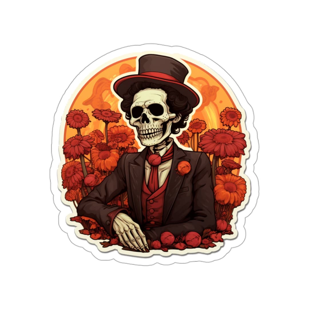 Dia De Los Muertos Stickers,day of the Dead Stickers,skull Art,mexico ...