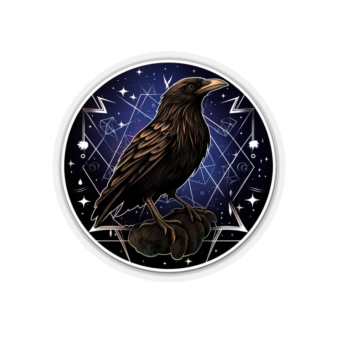 Crow Stickers, Mystical Sticker, Spirit Animal, Crow Spirit Animal ...
