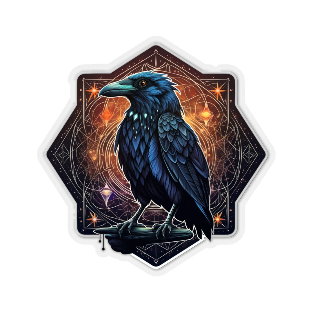 Crow Stickers, Mystical Sticker, Spirit Animal, Crow Spirit Animal ...