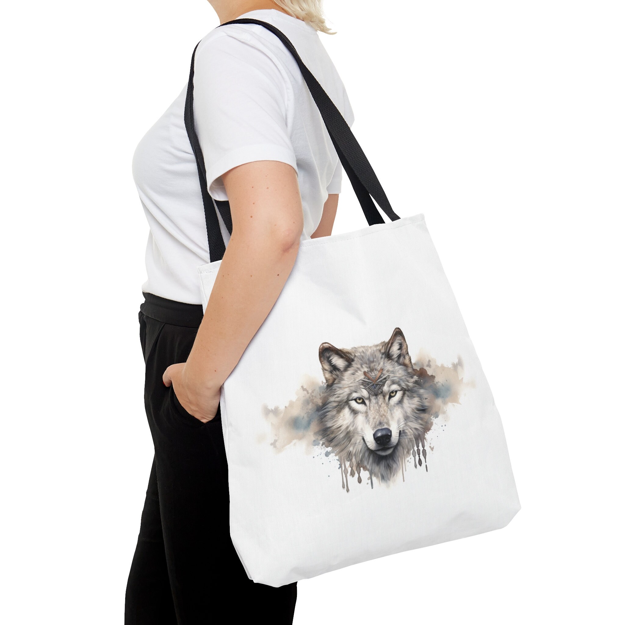 Wolf Bag, Wolf Tote Bag, Spirit Animal Power Animal Bag - Etsy