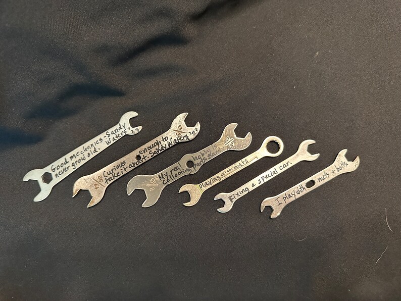 Miniature Painted Wrenches: Upcycled Mechanic Tool Art - Set of 6 - Etsy