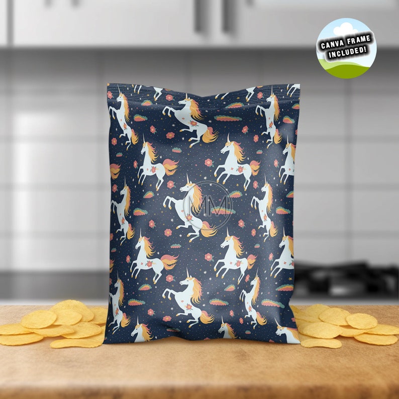 Potato Chip Bag Mockup PSD Mockup Chip Bag Canva Potato Chip Template ...