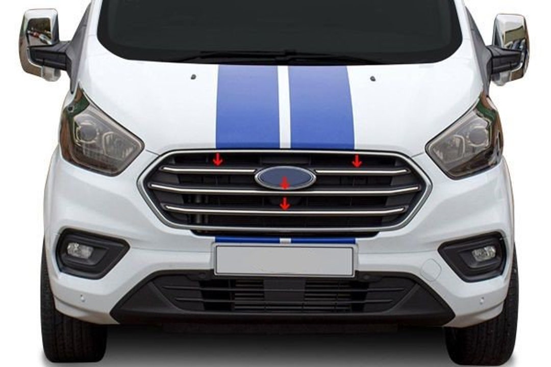 Ford Transit Tourneo / Custom Front Grill 4 Pcs. S.steel 2018 - Etsy