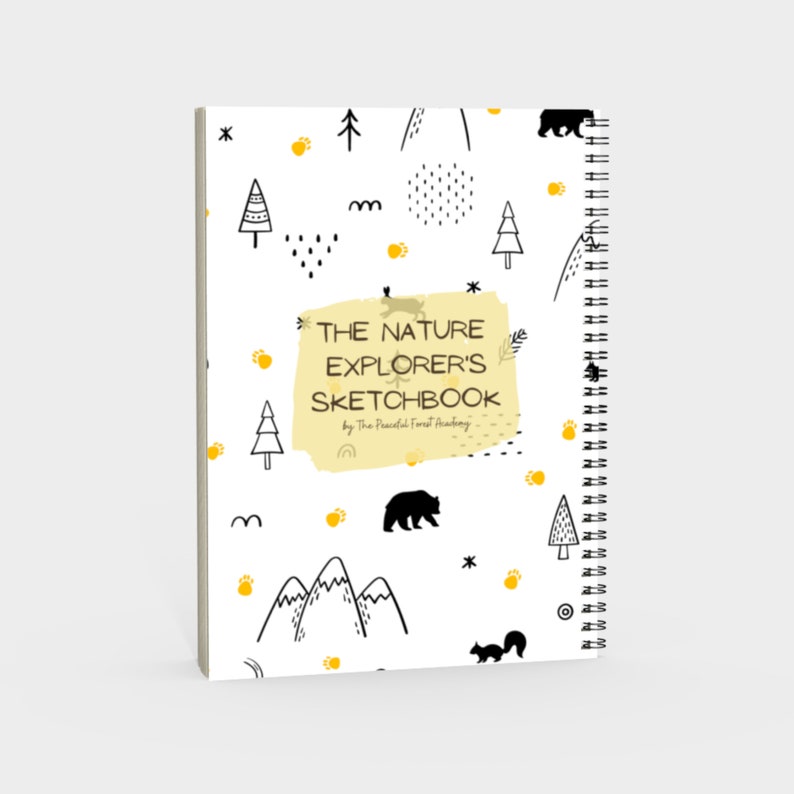 The Nature Explorer's Sketchbook by the Peaceful Forest Academy - Etsy