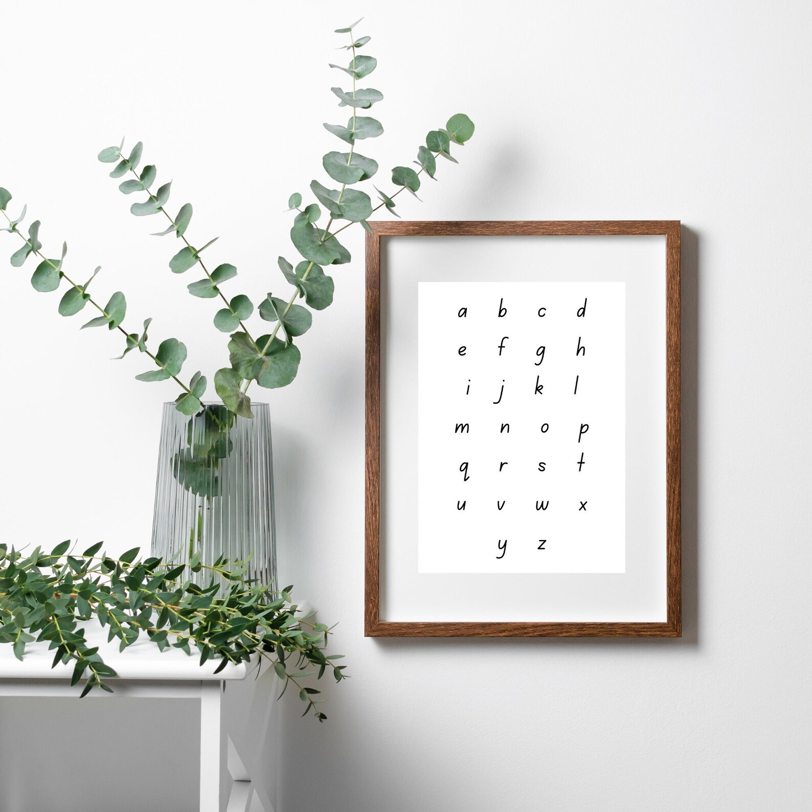 Lower-case Alphabet Poster by the Peaceful Forest Academy - Etsy