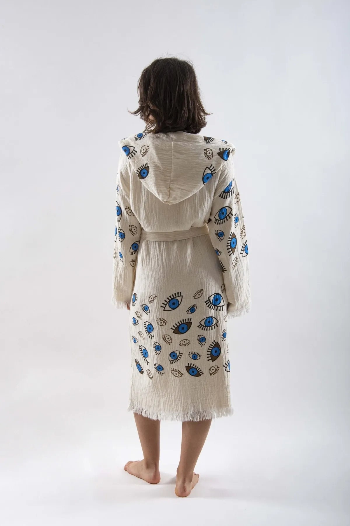 Handmade Evil Eye Kimono, Boho Festival Kimono, Ethnic Caftan, Boho ...