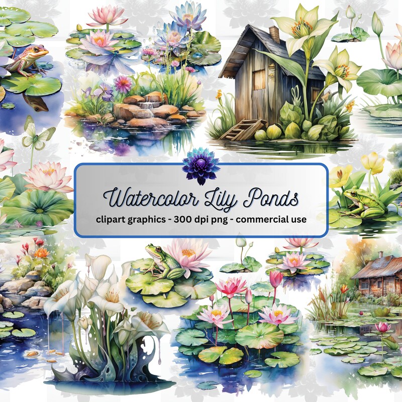 Pond Clipart - Etsy