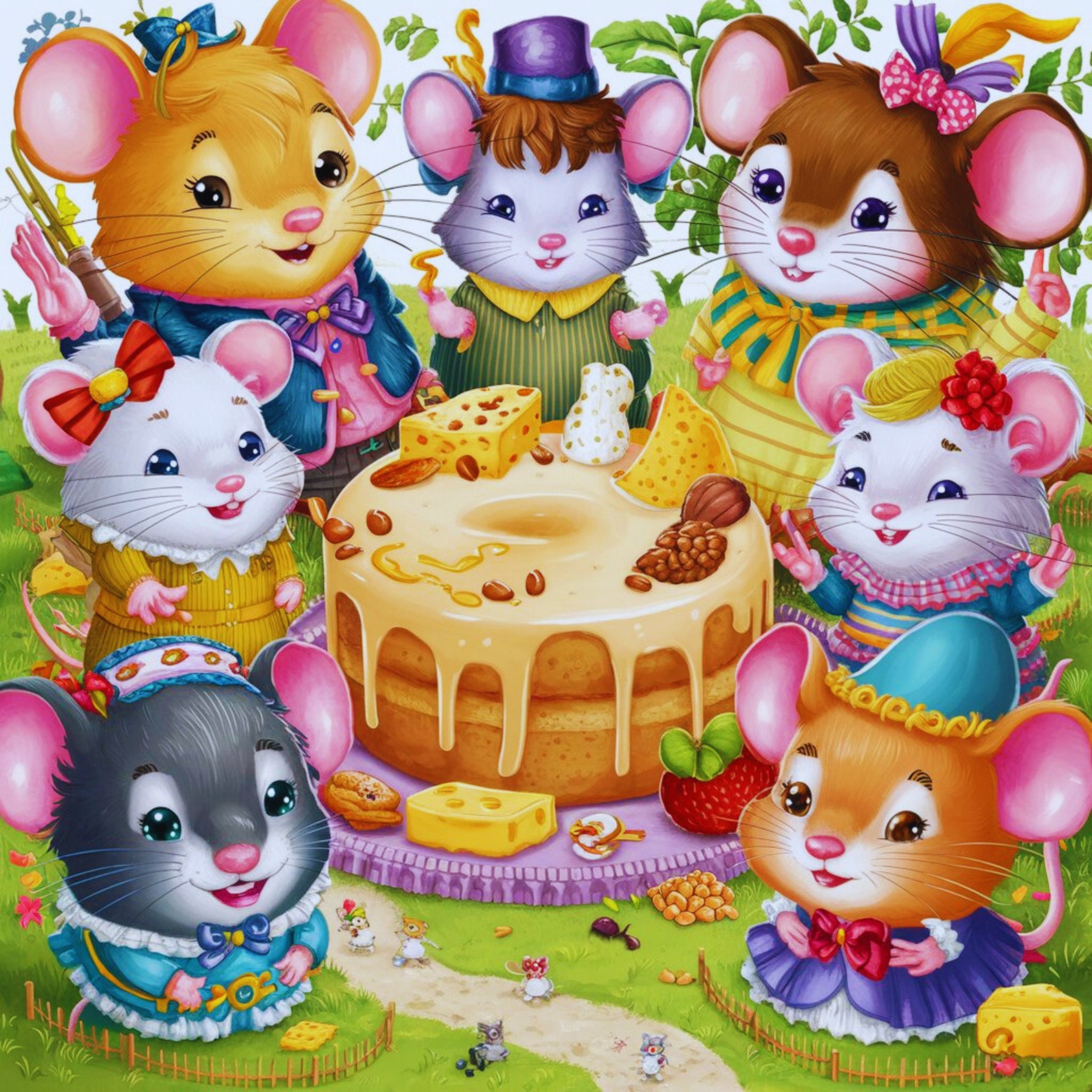 Whimsical Whiskers: Unique Mouse Designs in Vivid Hues & Delectable ...