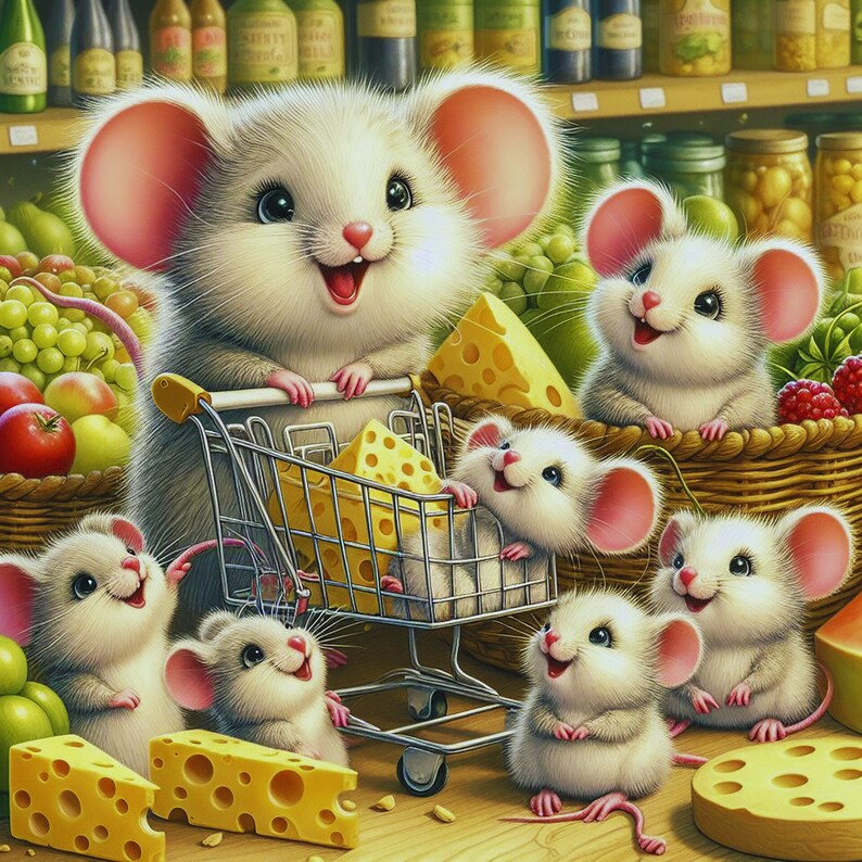 Whimsical Whiskers: Unique Mouse Designs in Vivid Hues & Delectable ...