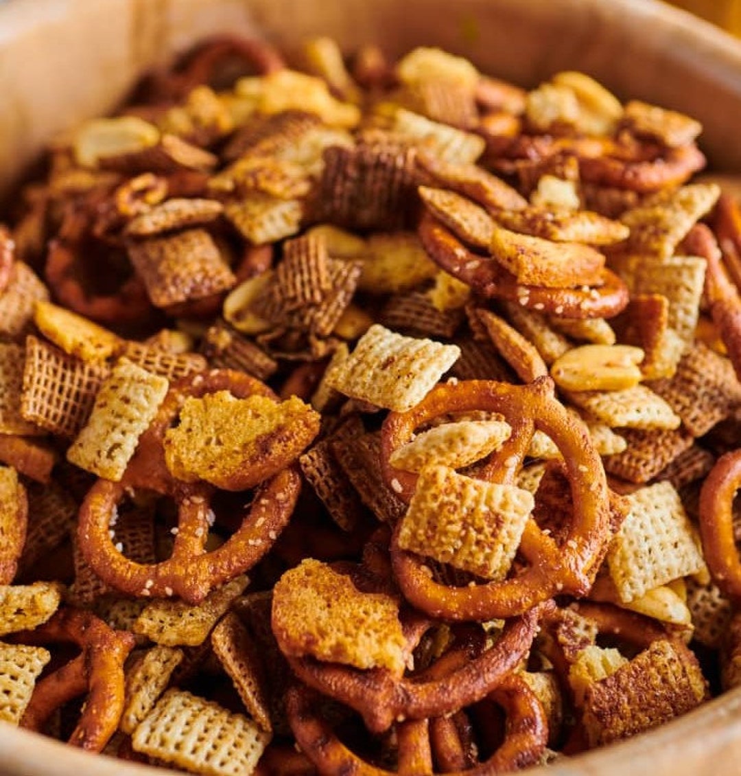 Hot Spicy Snack Mix, Chex Mix, Chips, Party Snacks - Etsy