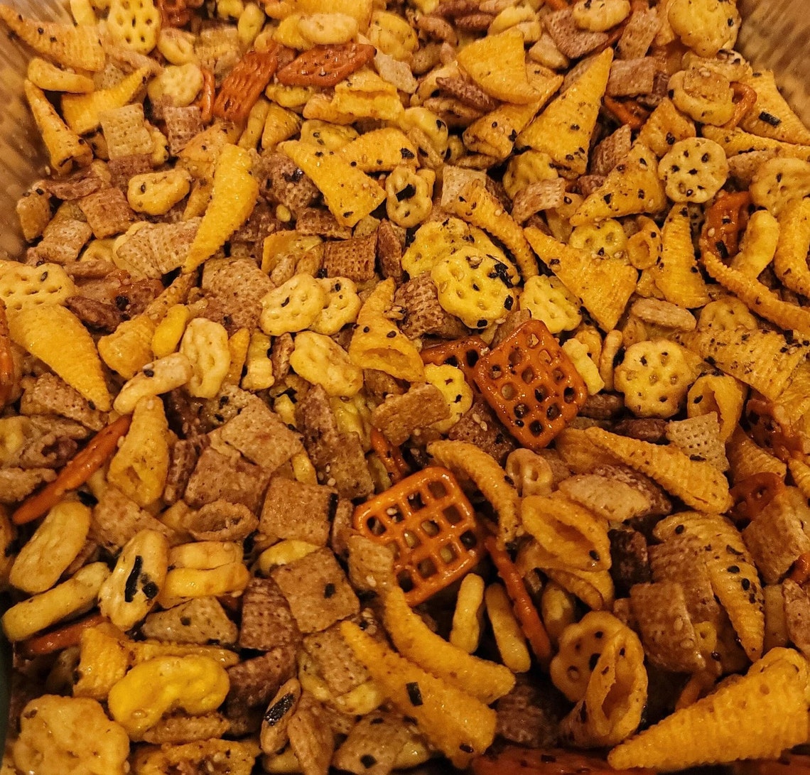 Furikake Snack Mix With Nuts: Sweet & Salty Chex Party Mix - Etsy