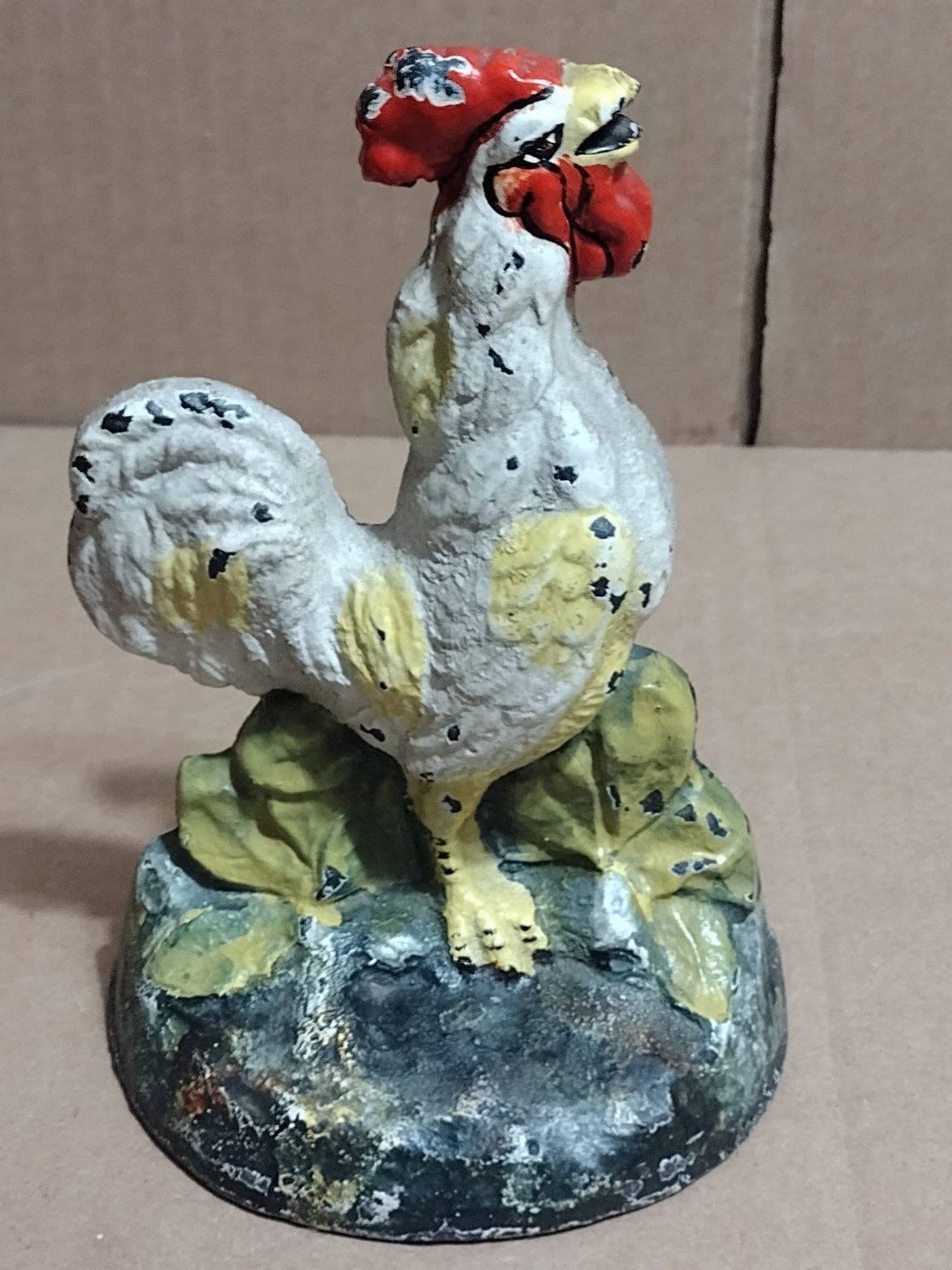Antique Cast Iron Chicken and Dog Door Stops - Etsy