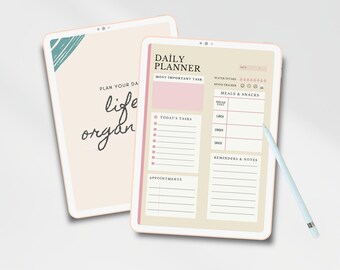 Minimalist Daily Planner Printable, Daily to Do List for Work/home ...