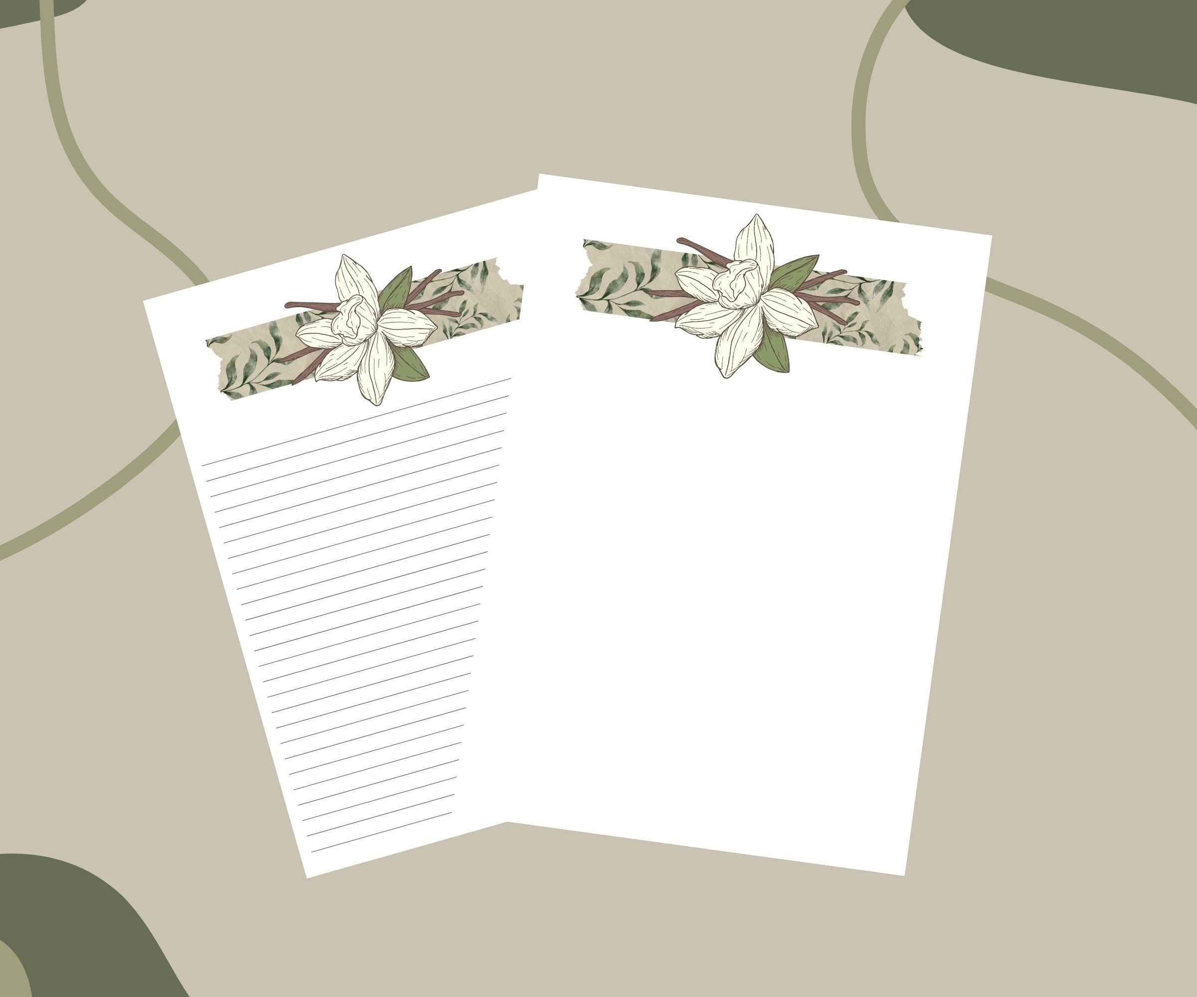 PRINTABLE Stationery, Printable Writing Paper, Minimalist Writing Paper ...