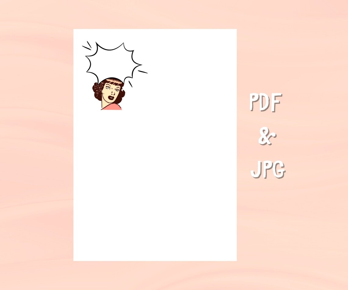 PRINTABLE Stationery, Printable Writing Paper, Minimalist Writing Paper ...