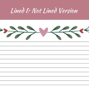 PRINTABLE Stationery, Printable Writing Paper, Minimalist Writing Paper ...