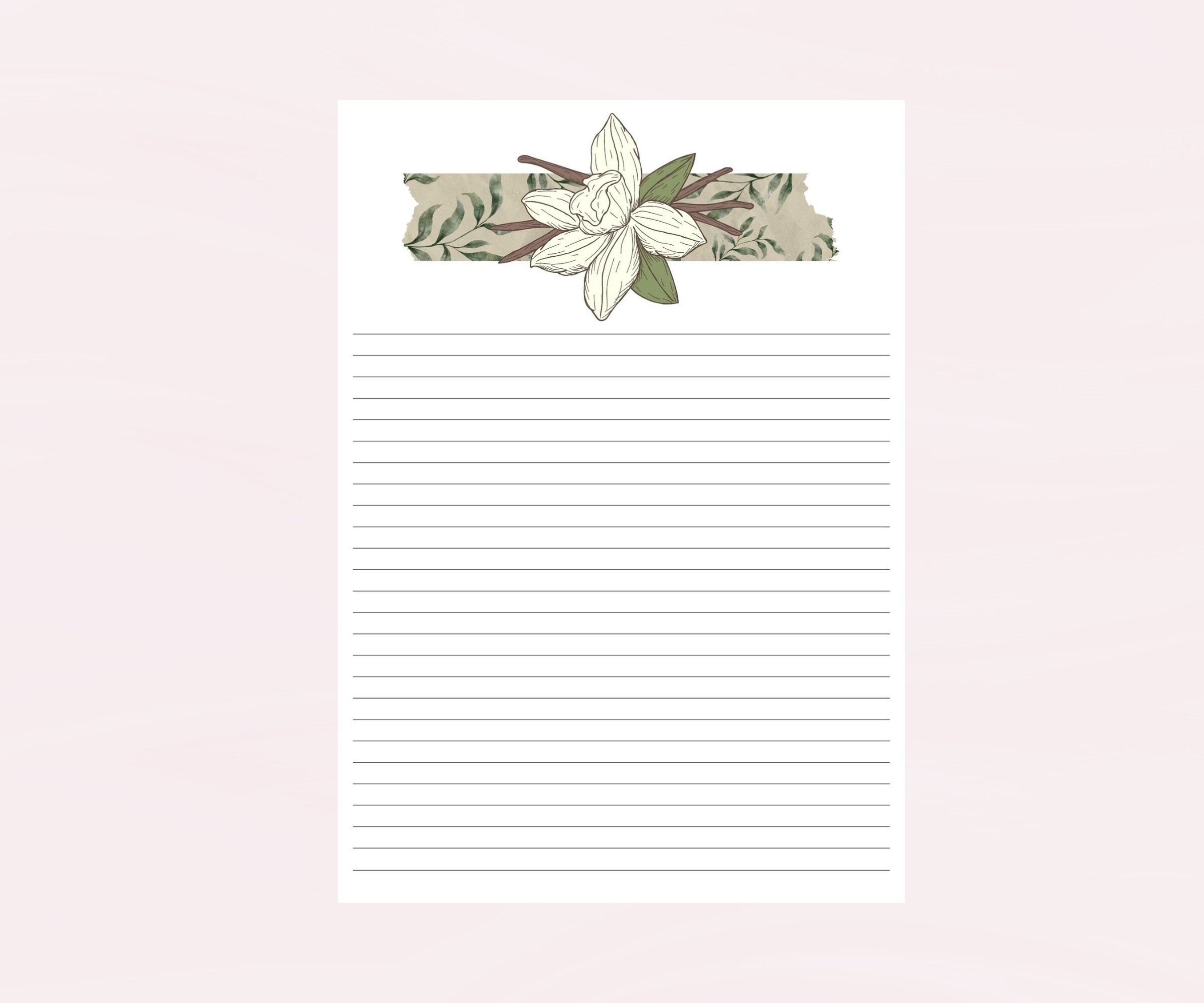 PRINTABLE Stationery, Printable Writing Paper, Minimalist Writing Paper ...