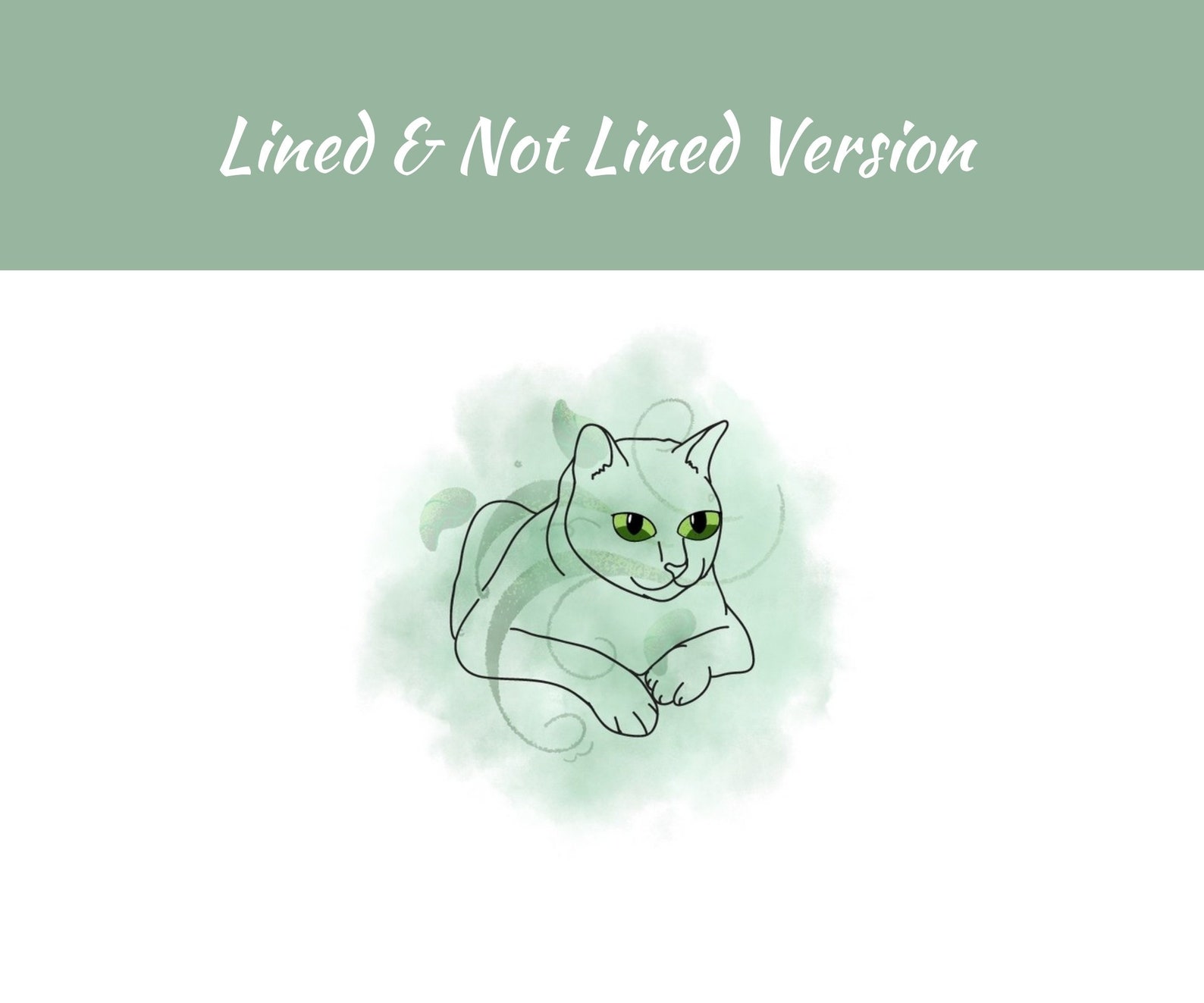 Green Printable Stationary, Printable Writing Paper, Printable Paper ...