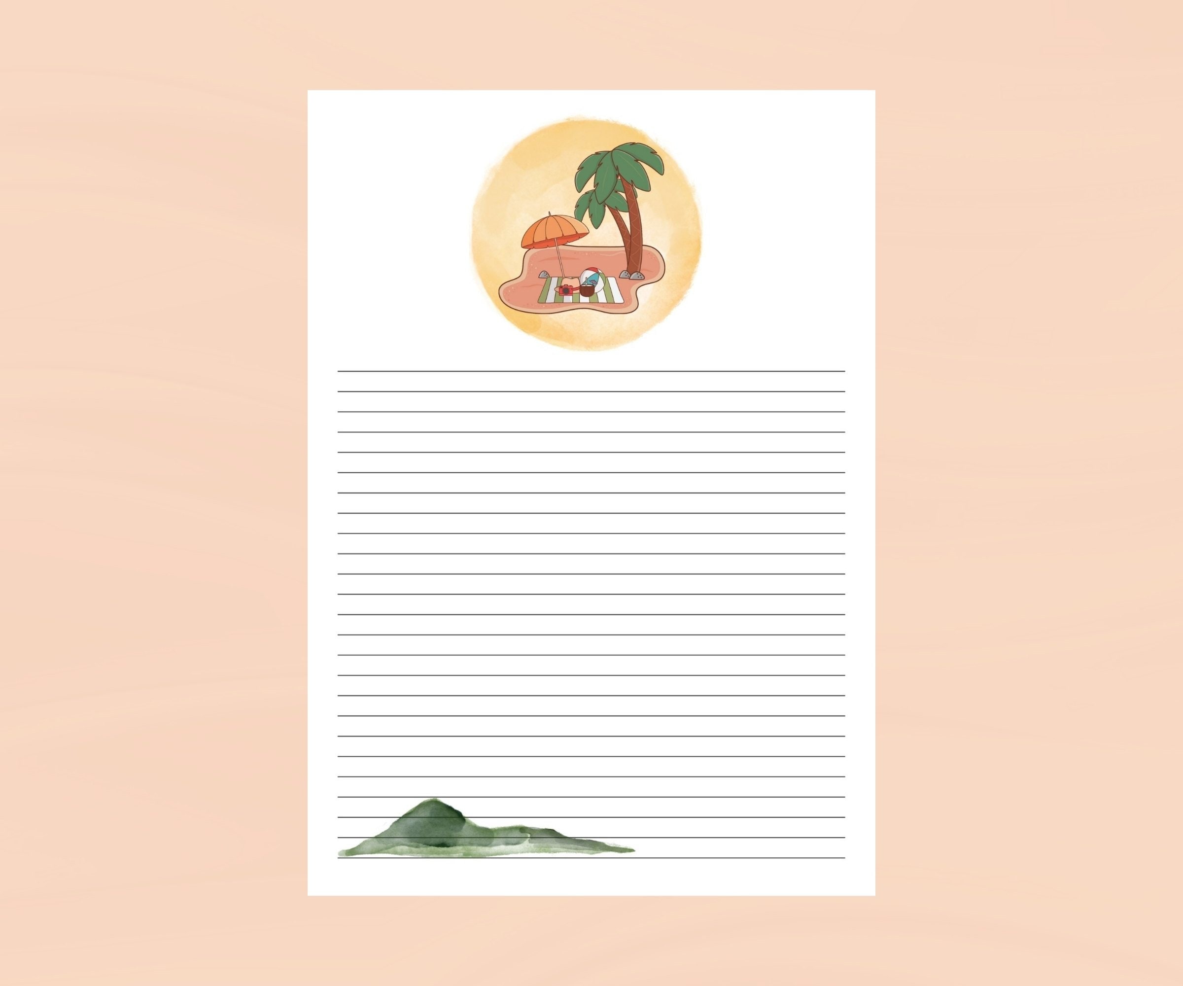 PRINTABLE Stationery, Printable Writing Paper, Minimalist Writing Paper ...