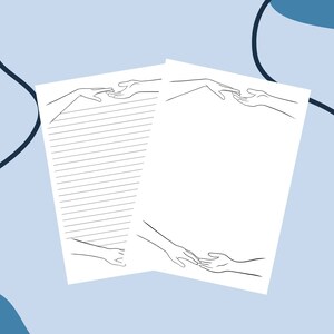 PRINTABLE Stationery, Printable Writing Paper, Printable Paper, A4 ...