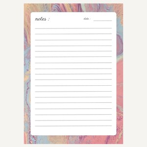Printable Notes Page, Notes Template, Note Taking, Writing Paper, Notes ...