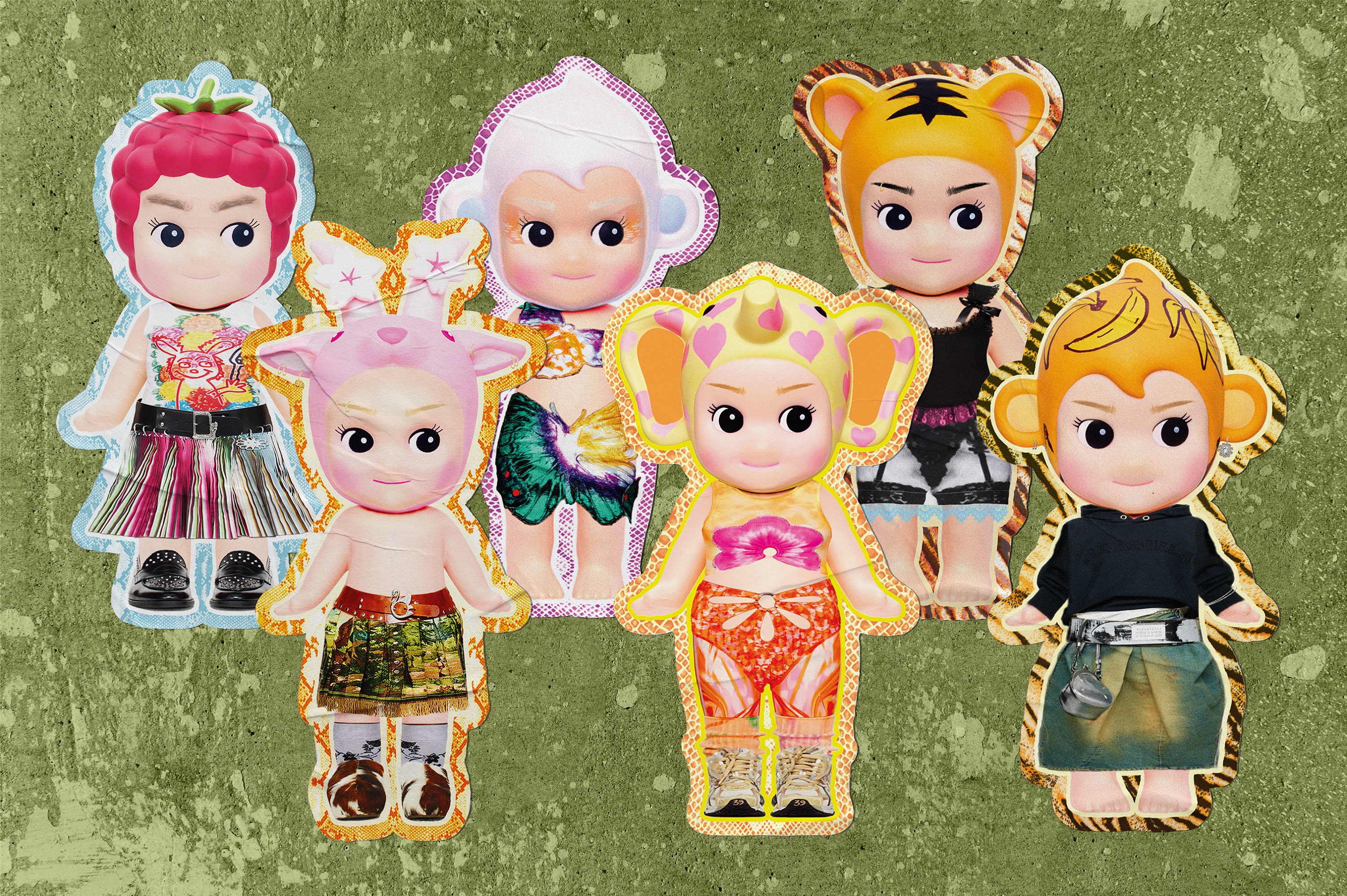 Sonny Angels, Sticker Set, Cute Collectible Doll in Designer Clothing ...