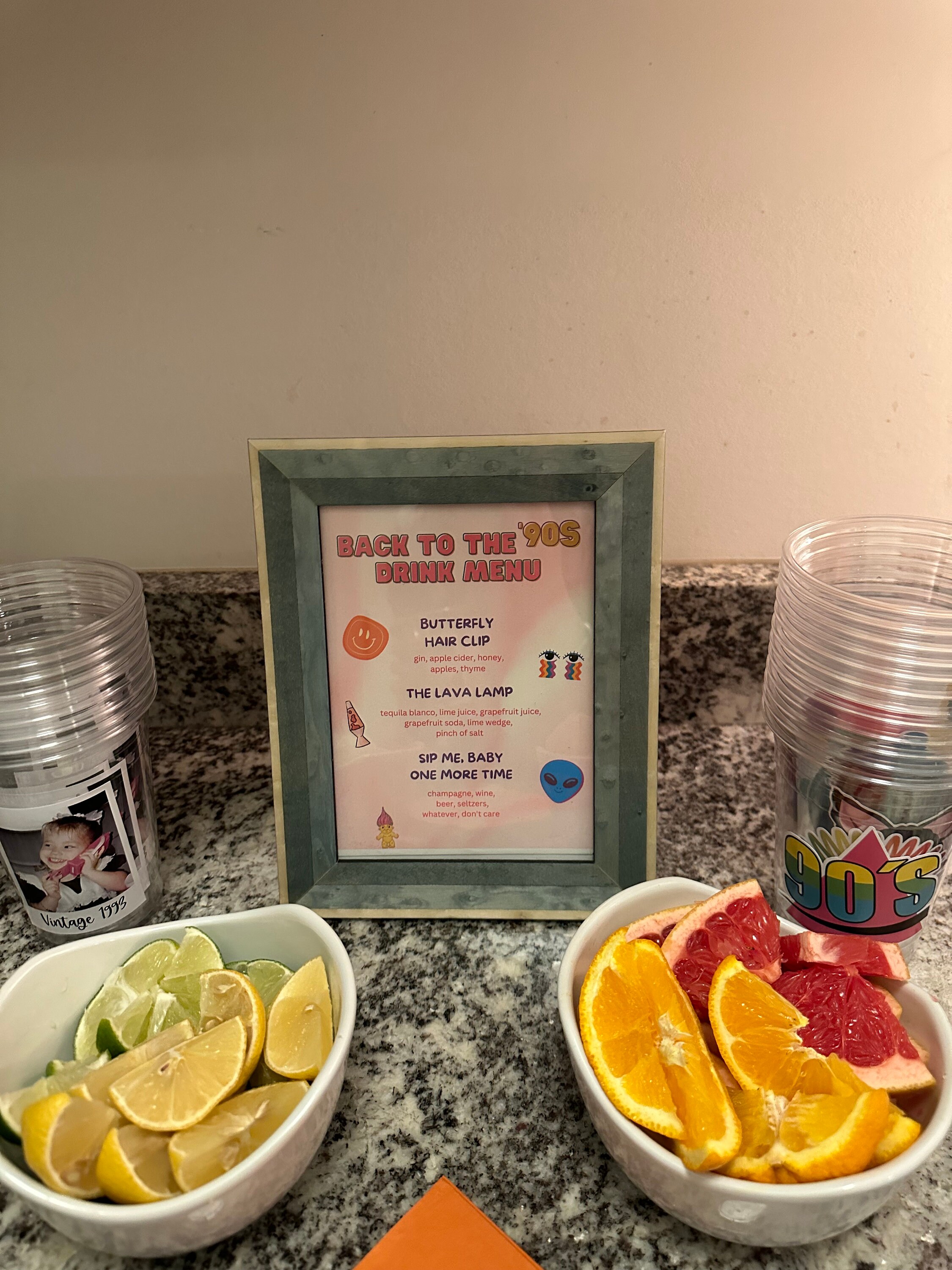 90s Drink Menu Sign - Etsy